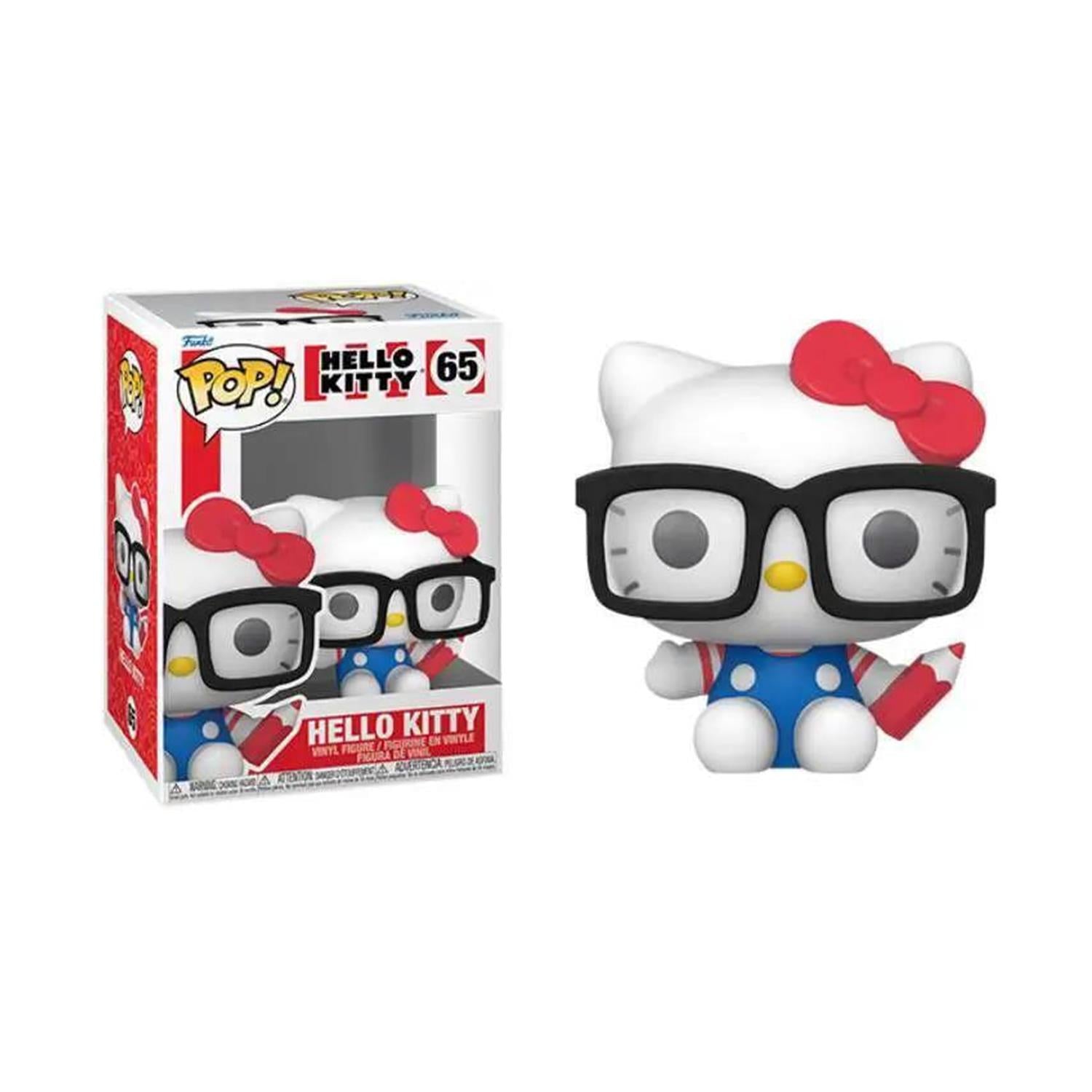 Funko Pop! Sanrio: Hello Kitty - Hello Kitty (Nerd) #65 Vinyl Figure ...
