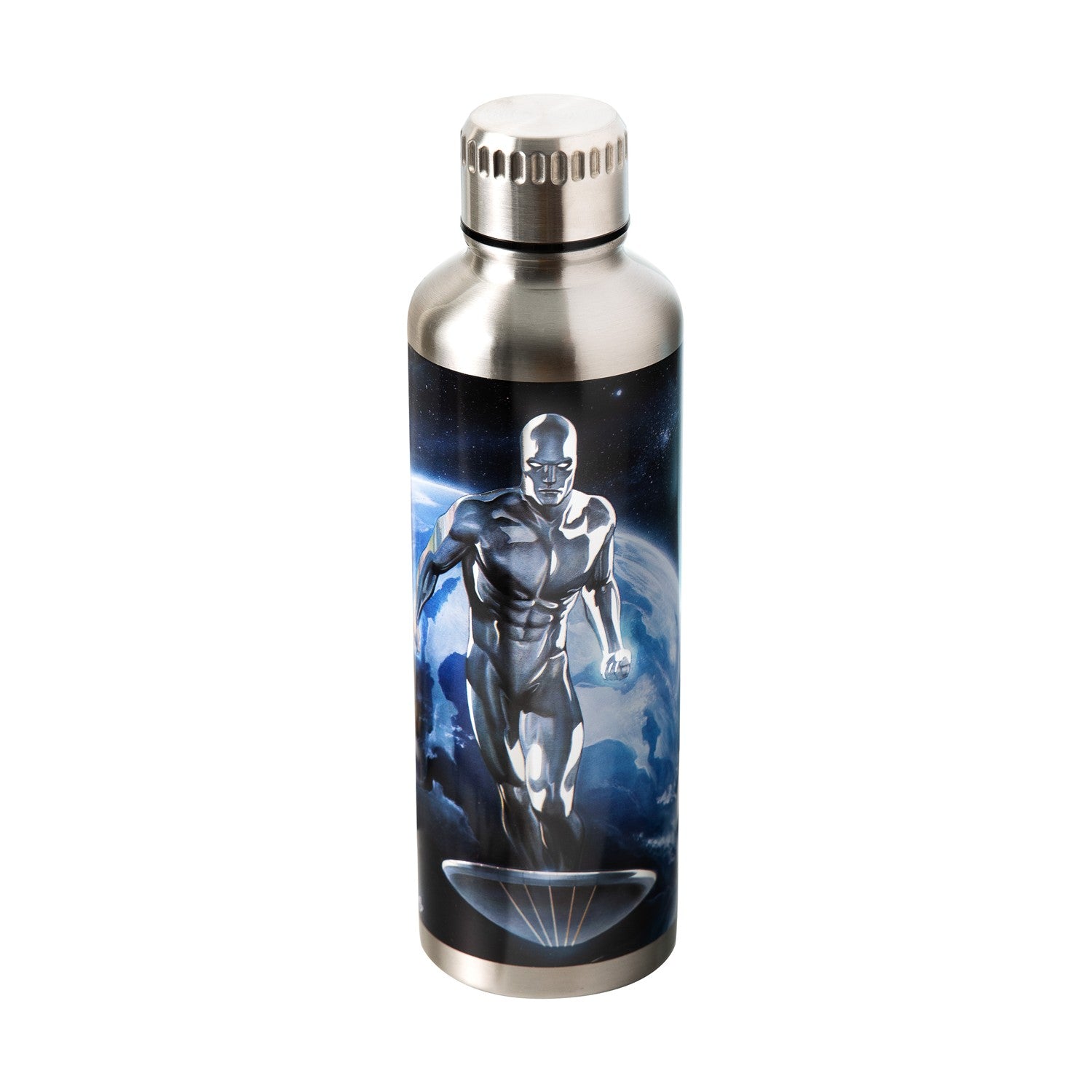 Paladone Marvel: Fantastic 4 - Silver Surfer Metal Water Bottle (PP147 ...
