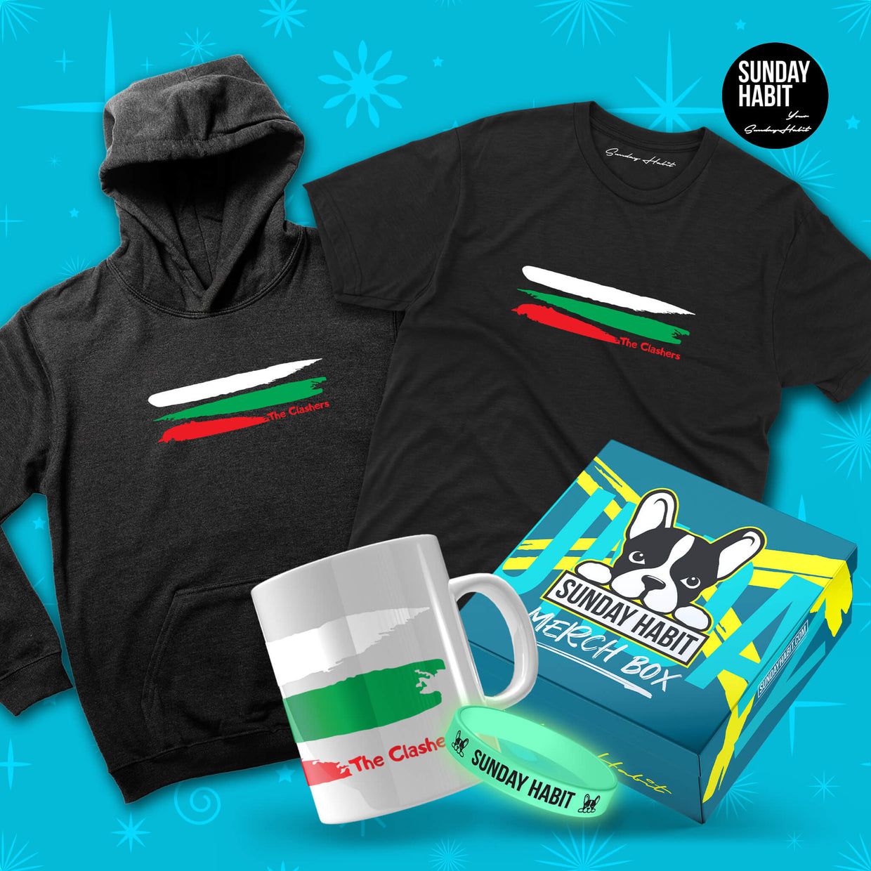 XMAS 25 ULTIMATE - THE CLASHERS - худи тениска чаша светеща гривна и подаръчна кутия от The ...