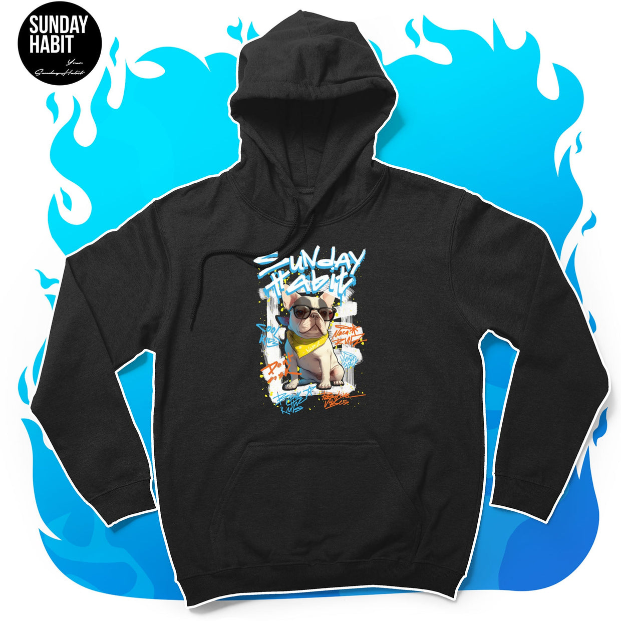 Nara Bandana - черно худи от Sunday Habit в Sunday Habit